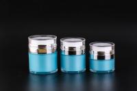 China UKPACK Double Wall Airless Cosmetic Cream Jars Luxury For Make Up for sale