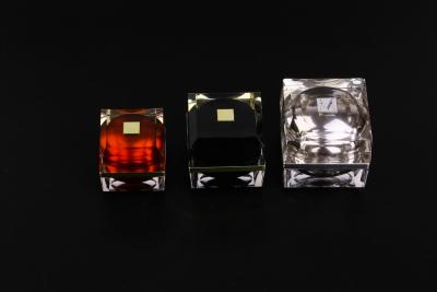 China Acrylic 15ml 30ml 50ml Cosmetic Cream Jars Double Wall Square for sale