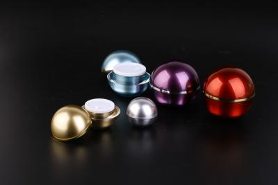 China Acrylic Circular Cosmetic Cream Jars PMMA+PP cap 15ml 30ml 50ml for sale