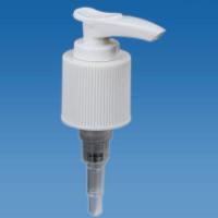 China White Plastic Shampoo Bottle Lotion Pump Replacement With RIbbed Neck UKCM-02A-B1 for sale