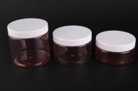 China UKC49 Large Capacity 200ml 300ml 500ml PET Empty Cosmetic Jar Plastic Cosmetic Packaging for sale