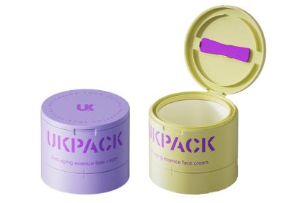 China Fefillable Flip Top Cream Jar With Spoon 100g 150g 200g for sale