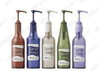 China Plastic 38/400 Syrup Dispenser Pump 5/8/10ml Beverage Liquid Output Dosage for sale