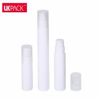 China Skin Care Airless Cosmetic Plastic Pump Bottles White Color Smooth Surface OEM for sale