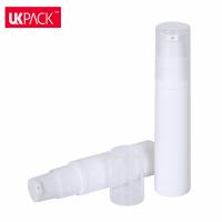 China Skin Care Airless Cosmetic Plastic Pump Bottles White Color Smooth Surface OEM for sale