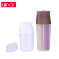 China 15ml+15ml 7.5ml+7.5ml Double Chamber Airless Pump Bottle For Serum Personal Care for sale