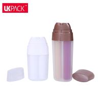 China 15ml+15ml 7.5ml+7.5ml Double Chamber Airless Pump Bottle For Serum Personal Care for sale