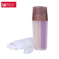 China 15ml+15ml 7.5ml+7.5ml Double Chamber Airless Pump Bottle For Serum Personal Care for sale