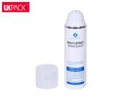 China Cosmetic Packaging White PP Airless Pump Bottles Sunblock Cream Bottle Custom Color for sale