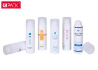 China Cosmetic Packaging White PP Airless Pump Bottles Sunblock Cream Bottle Custom Color for sale
