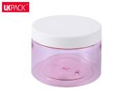 China Frosted Clear Cosmetic Plastic Jars Big Size Facial Mask / Hiar Cream Jar UKC49 for sale