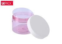 China Frosted Clear Cosmetic Plastic Jars Big Size Facial Mask / Hiar Cream Jar UKC49 for sale