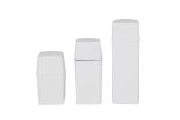 China 0.23ml Output Square White PP Airless Cosmetic Containers for sale