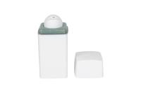 China 0.23ml Output Square White PP Airless Cosmetic Containers for sale