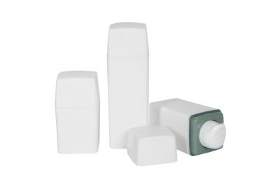 China 0.23ml Output Square White PP Airless Cosmetic Containers for sale