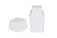 China PP White Square Airless Pump Bottle 15ml 30ml 50ml Skin Care Cream Vacuum Bottle Cosmetic Packaging UKA13 for sale