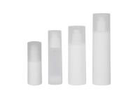China White PP Cream Airless Pump Bottle  Transparent Lotion 15ml 30ml 60ml 80ml Cosmetic Packaging  Eye  Hand  Face UKA20 for sale