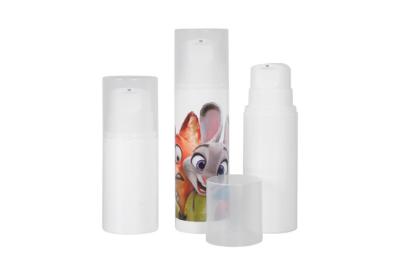 China 150ml 200ml 250ml White Plastic PP Airless Bottle Cosmetic Packaging Container UKA21 for sale