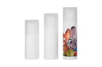 China 150ml 200ml 250ml White Plastic PP Airless Bottle Cosmetic Packaging Container UKA21 for sale