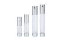 China 15ml 20ml 30ml 35ml 50ml Transparent AS Airless Pump Bottle Lotion / Cream Packaging UKA26 for sale
