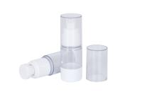 China Transparent Airless Bottle AS 15ml 30ml 50ml 80ml 100ml Personal Care Packaging UKA30 for sale