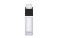 China Double Layer Square Acrylic PP 15ml 30ml 50ml Airless Pump Packaging Cosmetic Bottle for sale