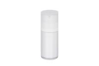 China Cylinder Acrylic Matte Airless Vacuum Pump Bottle Lotion Container Cosmetic Bottle for sale