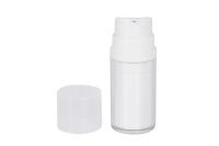 China Cylinder Acrylic Matte Airless Vacuum Pump Bottle Lotion Container Cosmetic Bottle for sale