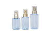 China Light Blue Hand Soap Packaging 150ml Makeup Pump Bottle OD 52mm for sale