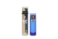 China 50ml Day / Night Separate ISO OD 36mm Plastic CC Cream Bottle Double Tube Cosmetic Botttle for sale
