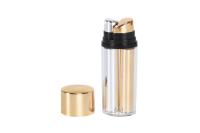 China Customized Acrylic Sun Protection Airless Bottle Cosmetic Packaging Pump Double Chamber  Bottle for sale