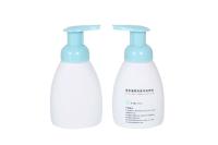 China 250ml Oval Plastic Empty Foam Pump Bottles Facial Cleansing Soap Foaming Bottle for sale