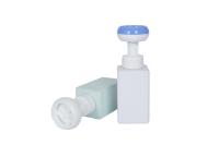 China 15oz Flower Shape Pressing Foam Sanitizer Dispenser Bottle 450ml for sale