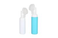 China Silicone Brush 50ml 70ml PET Plastic Foam Pump Dispenser Bottle Face cleaning for sale