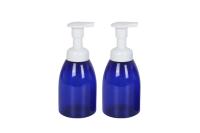 China Dark Blue PET Foam Hair Care Bottle Pump Bottle 350ml For Skincare Packaging Soap for sale