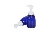 China Dark Blue PET Foam Hair Care Bottle Pump Bottle 350ml For Skincare Packaging Soap for sale