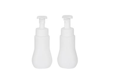 China 8oz Wavy Shape HDPE Mousse Foam Bottle With 3cc Output for sale