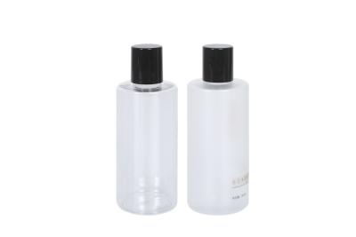 China 10oz 300ml Black Screw Cap PET Makeup Remover Bottle for sale