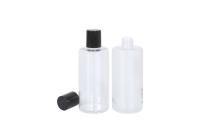 China 10oz 300ml Black Screw Cap PET Makeup Remover Bottle for sale
