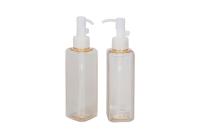 China Customized Color PET 180ml Palstic 174mm Makeup Remover Pump Bottle Oil Container for sale