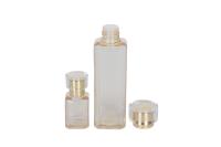 China Luxury Square PETG 30ml 180ml Skin Care Essential Toner Bottle for sale