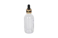 China Transparent PET 60ml 120ml Essential Hair Oils Dropper Bottle For Aromatherapy for sale