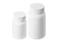 China Empty White / Red PE 250ml Plastic Vitamin Bottles With PP CRC Cap Pill Storage Container Bottle for sale