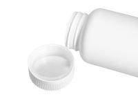 China Empty White / Red PE 250ml Plastic Vitamin Bottles With PP CRC Cap Pill Storage Container Bottle for sale