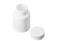China Empty White / Red PE 250ml Plastic Vitamin Bottles With PP CRC Cap Pill Storage Container Bottle for sale