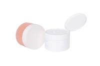China Face Body PP 100g Flip Cap Od 72mm Skin Care Cream Jar Packaging for sale