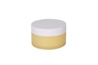 China 100g PP Custom Color Od 80mm Cream Jar Containers With Plastic Scraper Packaging for sale