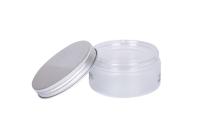 China Wide Mouth PET Body Moisturizing 200ml Cosmetic Cream Body Jars Aluminum Lid Hair Film Container for sale