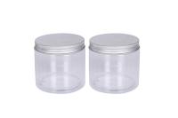 China Big Capacity 500g Face Body Cream Jars PET Transparent Color 89mm Height for sale