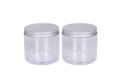 China Big Capacity 500g Face Body Cream Jars PET Transparent Color 89mm Height for sale